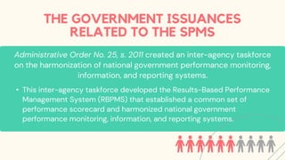 SPMS LECTURE :PERFORMANCE AND EVALUATION | PPTX