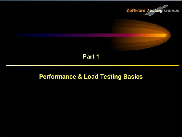 Performance and load testing | PPT | Web Development | Internet