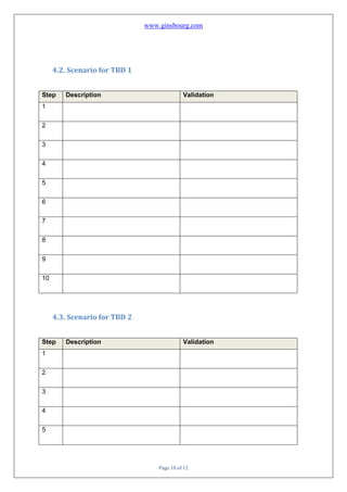 Ginsbourg.Com - Performance and load test script template 1.2 | PDF