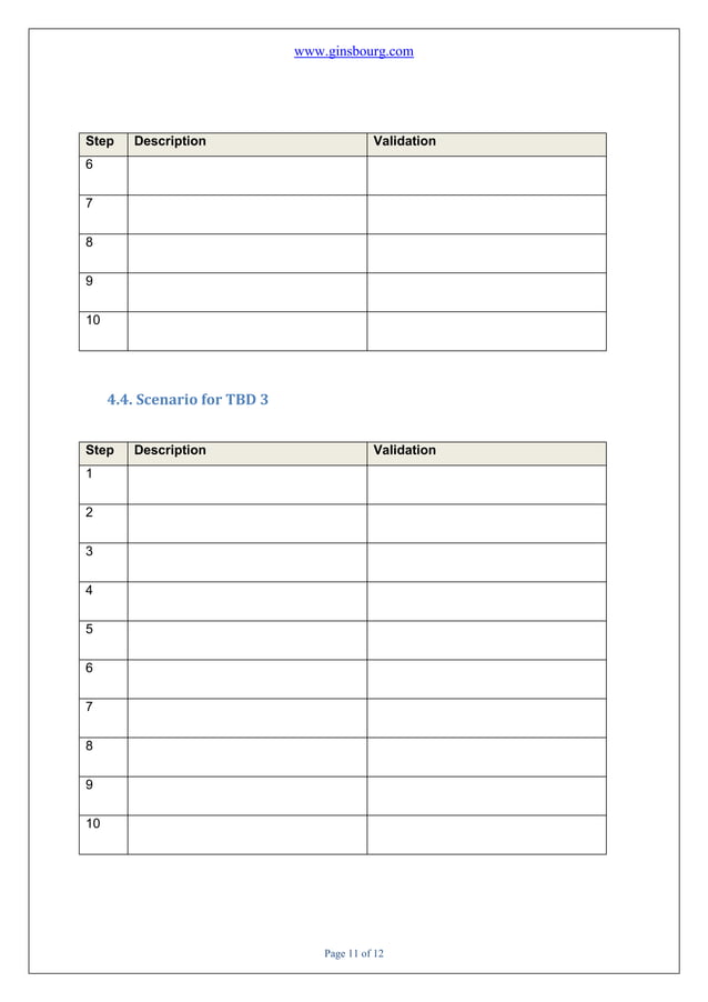 Ginsbourgcom Performance And Load Test Script Template 12 Pdf