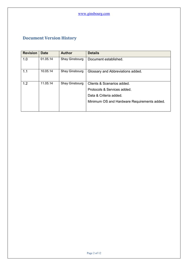 Ginsbourgcom Performance And Load Test Script Template 12 Pdf