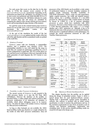 Performance and memory profiling for embedded system design | PDF