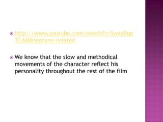 Performance and movement in film | PPTX