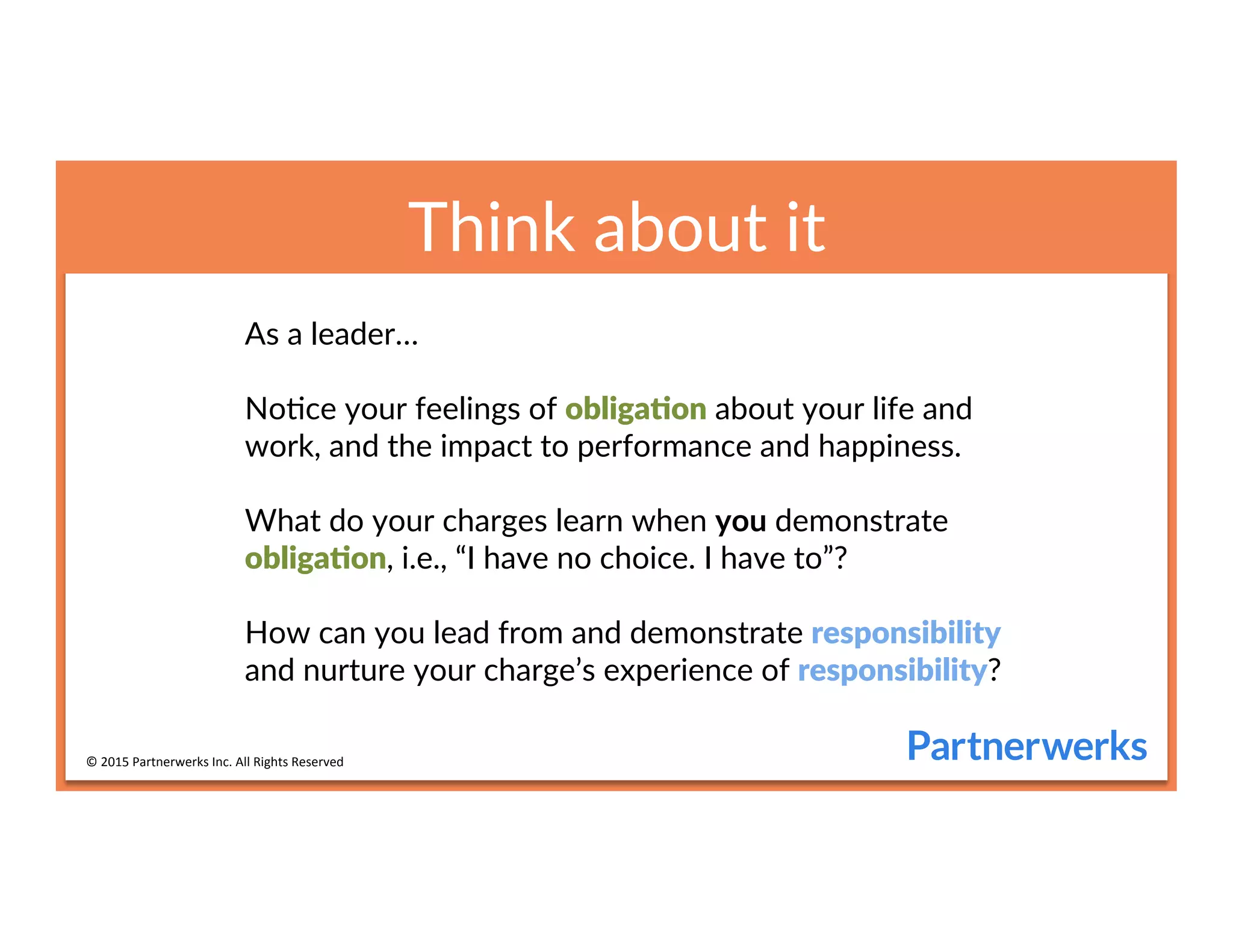Performance and the obligation mindset | PDF