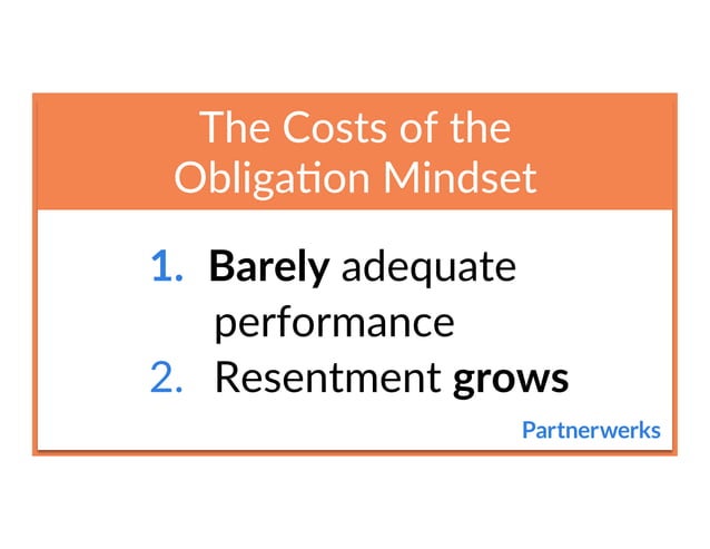 Performance and the obligation mindset | PPT