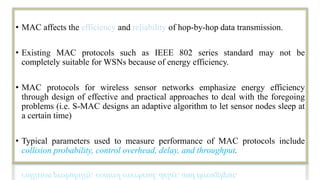 Performance and traffic management for WSNs | PPTX