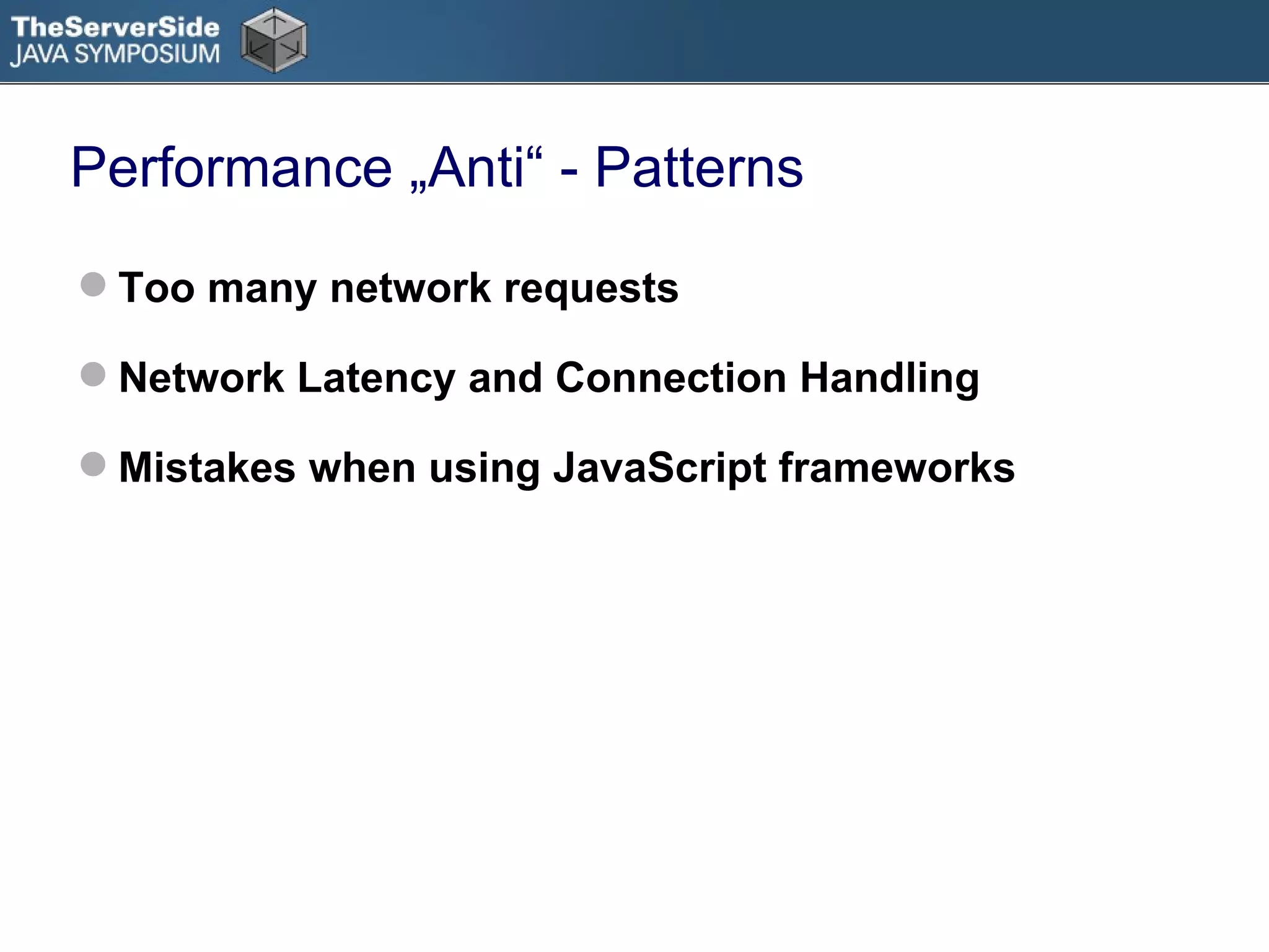 Performance Anti Patterns In Ajax Applications Ppt