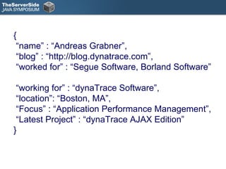 Performance anti patterns in ajax applications | PPT