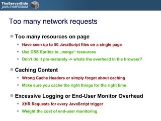 Performance anti patterns in ajax applications | PPT