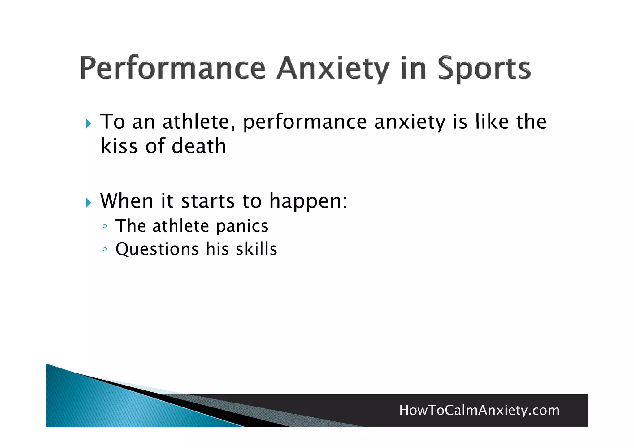 Performance Anxiety | PPT