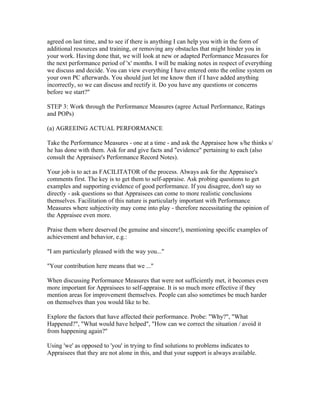 Performance appraisal | DOC