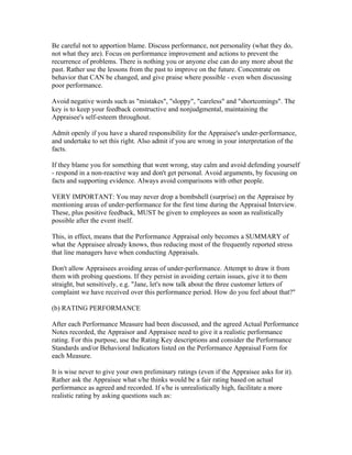 Performance appraisal | DOC