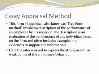 Performance appraisal | PPTX