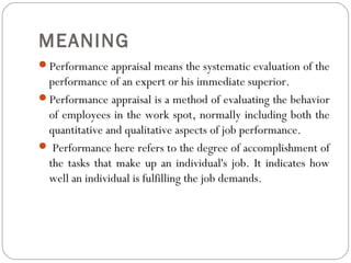 Performance appraisal | PPT