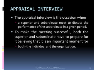 Performance appraisal in Human Resource Management | PPTX