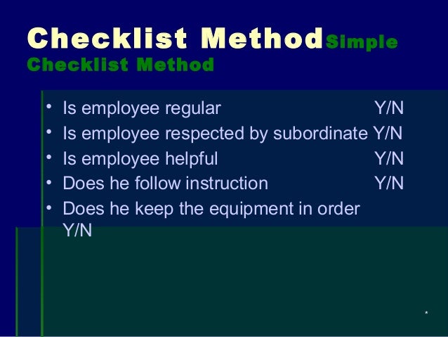 Performance appraisal