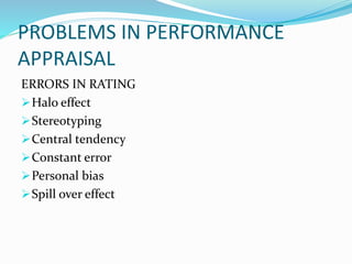 Performance appraisal | PPTX