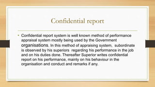 Performance appraisal (Human Resource Management) | PPTX