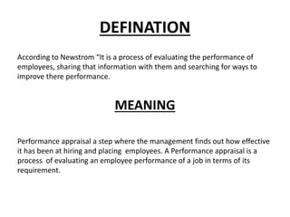 Performance appraisal | PPTX
