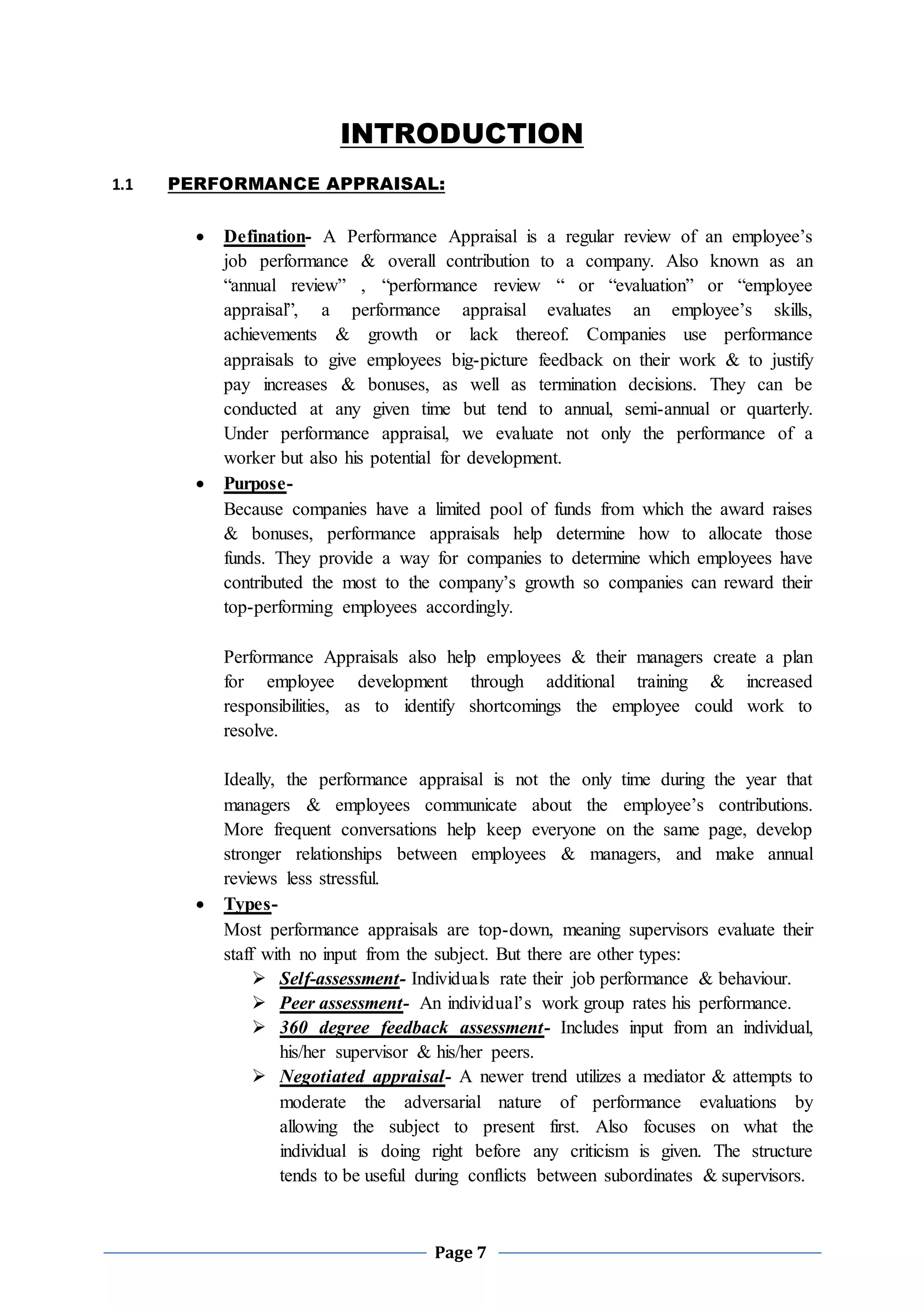 Performance appraisal | DOCX