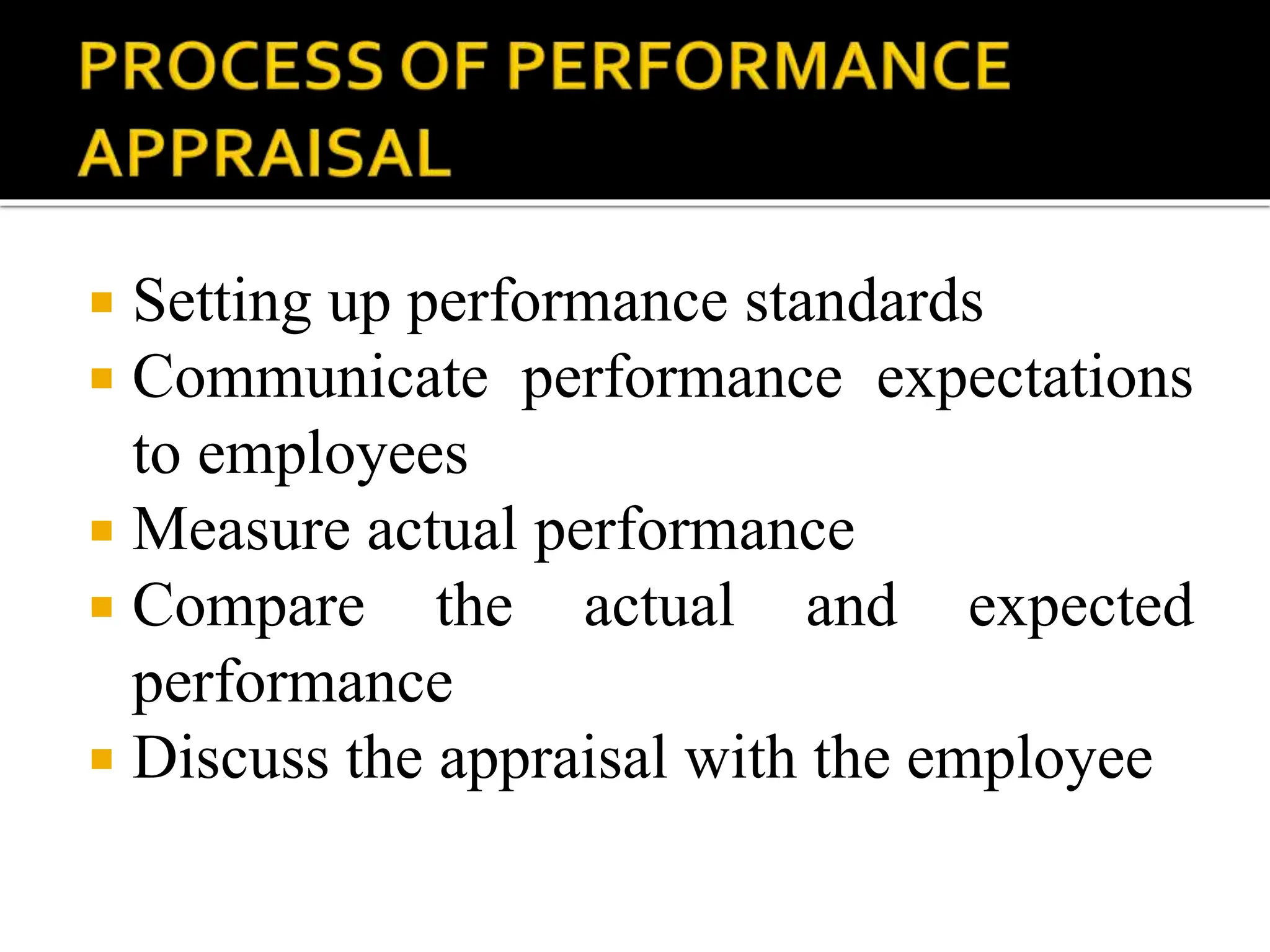 PERFORMANCE APPRAISAL PRESENTATION...... | PPT