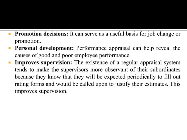 PERFORMANCE APPRAISAL PRESENTATION...... | PPT