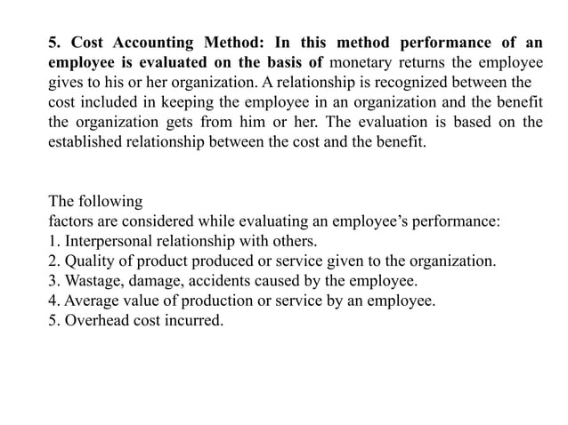 Performance Appraisal Notes And Details Ppt