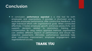 Performance Appraisal.pptx to measure employee's performance | PPT