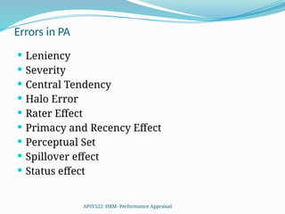 Performance Appraisal performance appraisal, purposes & measures.pptx