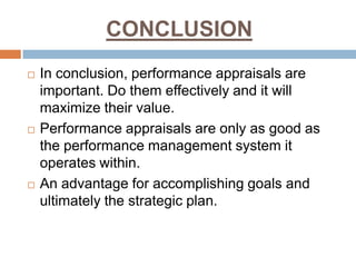 Performance appraisal by apoorva saini | PPT