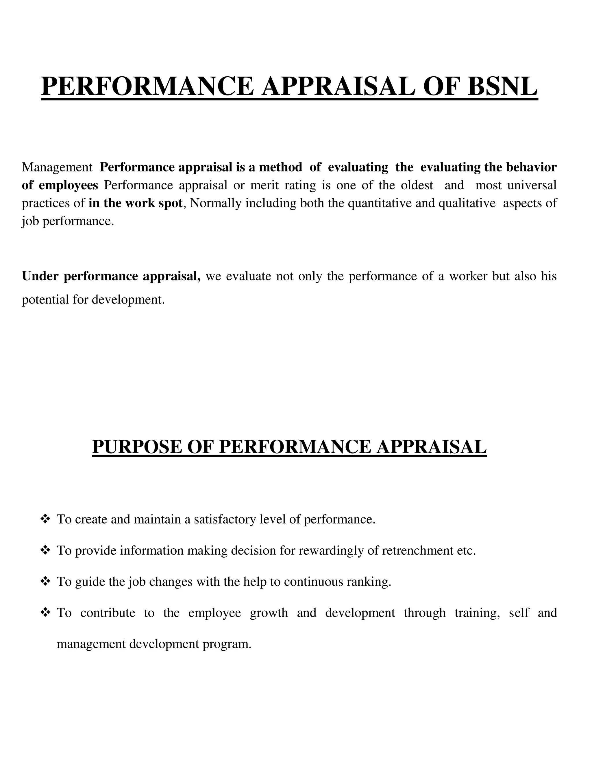 Performance appraisal --hr | PDF