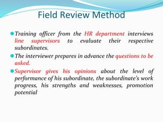 PERFORMANCE APPRAISAL methodas- Methods.pptx