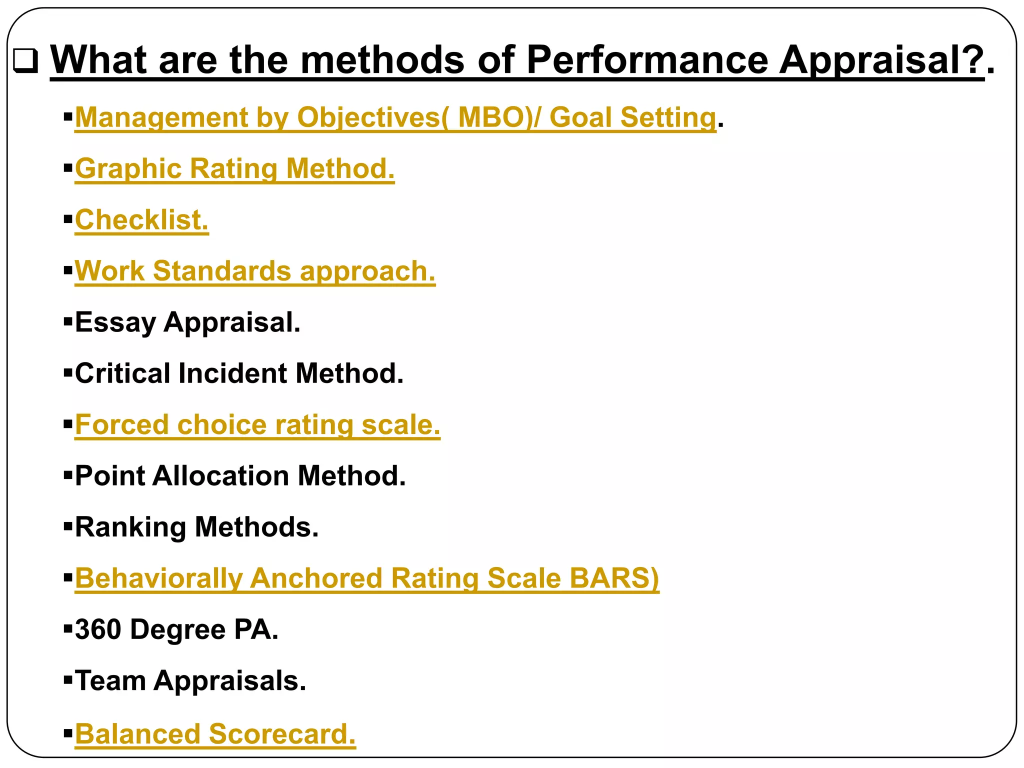 Performance appraisal module iii | PPT