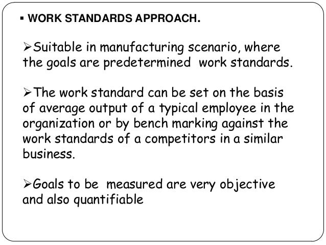 Performance Appraisal Standards