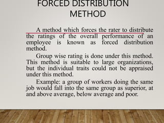 Performance appraisal tools & methods | PPTX