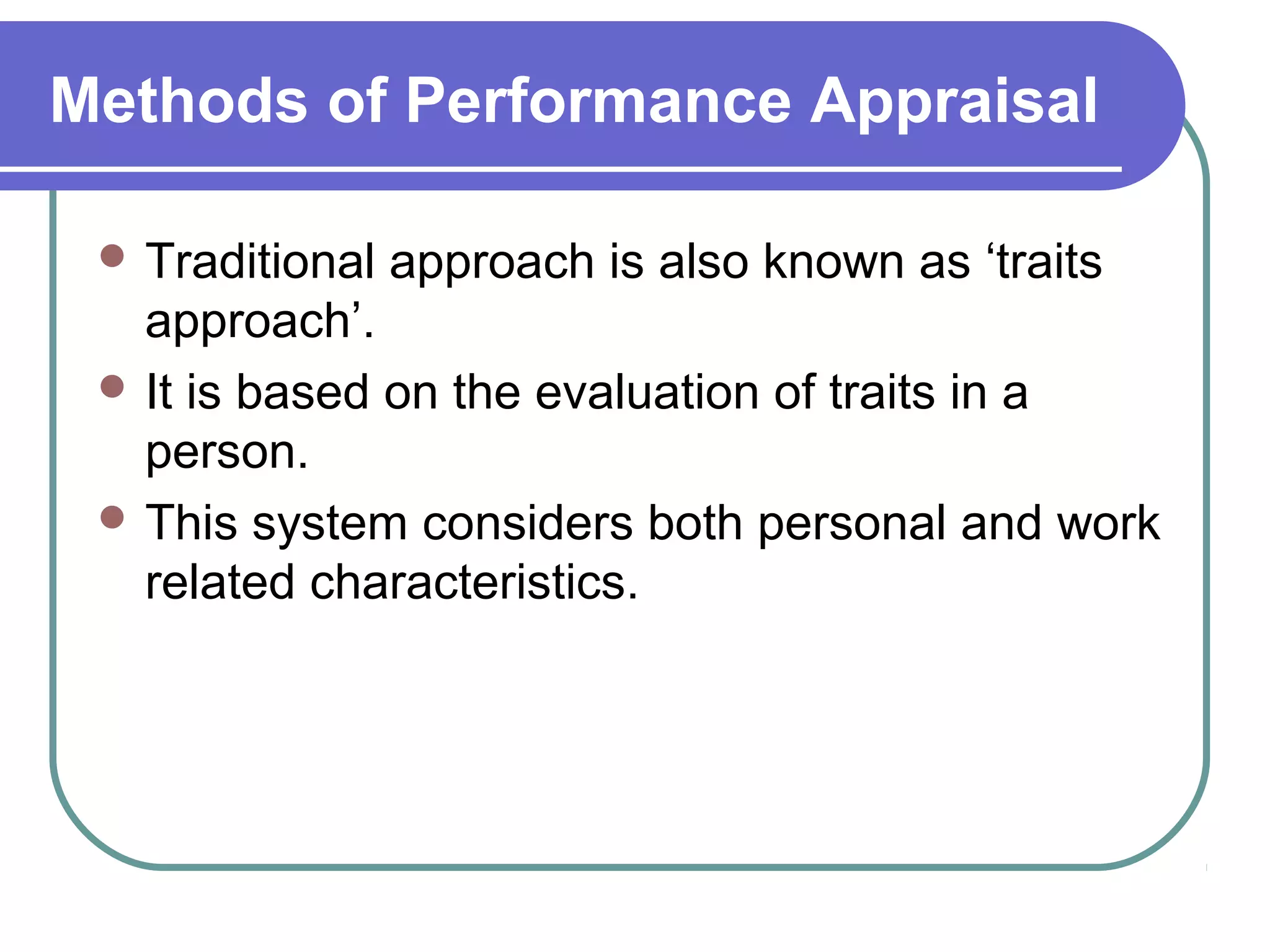 Performance appraisal and training copy | PPT