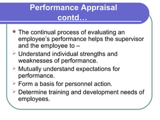 Performance appraisal and training copy | PPT