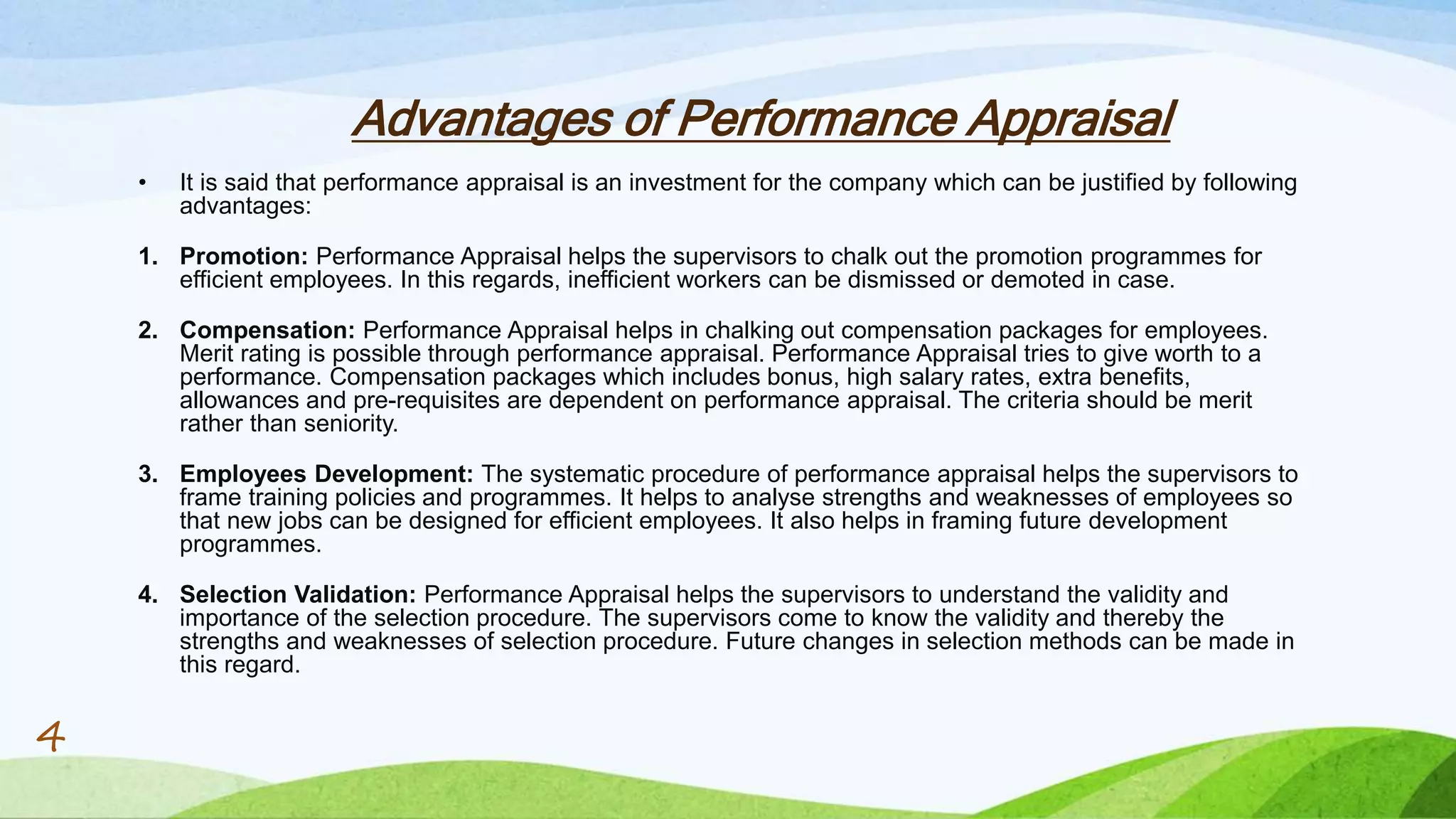 Performance appraisal approaches methods | PPTX