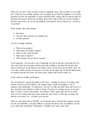 Performance appraisal comments by employee | DOCX