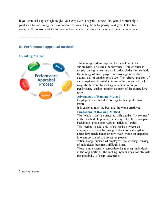 Performance appraisal examples for managers | PDF