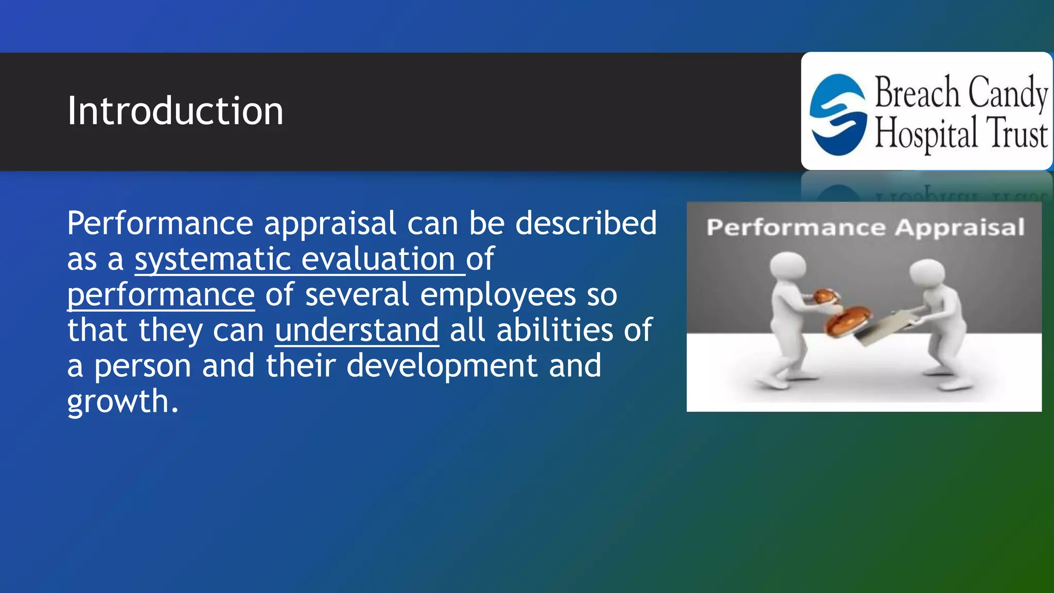 Performance appraisal for Resident Medical Officers in a Hospital | PPT