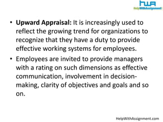 Performance appraisal in human resource management | PPTX