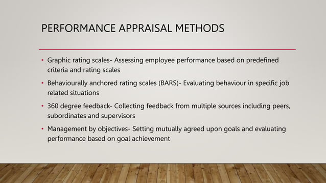 Performance Appraisal in India and career planning Rashida M.pptx