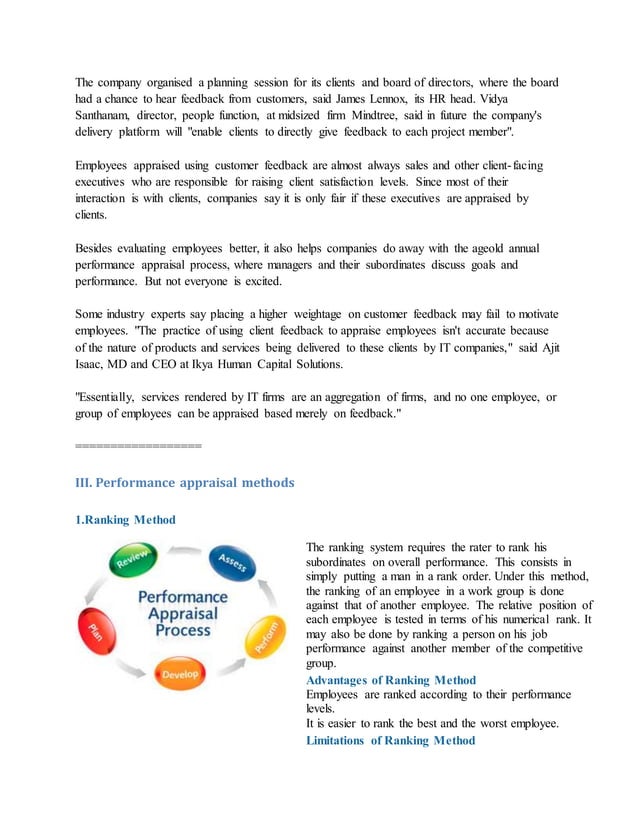 Performance appraisal in wipro | DOCX | Resume Writing and Advice | Job ...