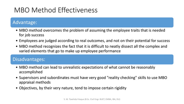 Performance appraisal (mbo, 360) | PPTX | Human Resources | Business