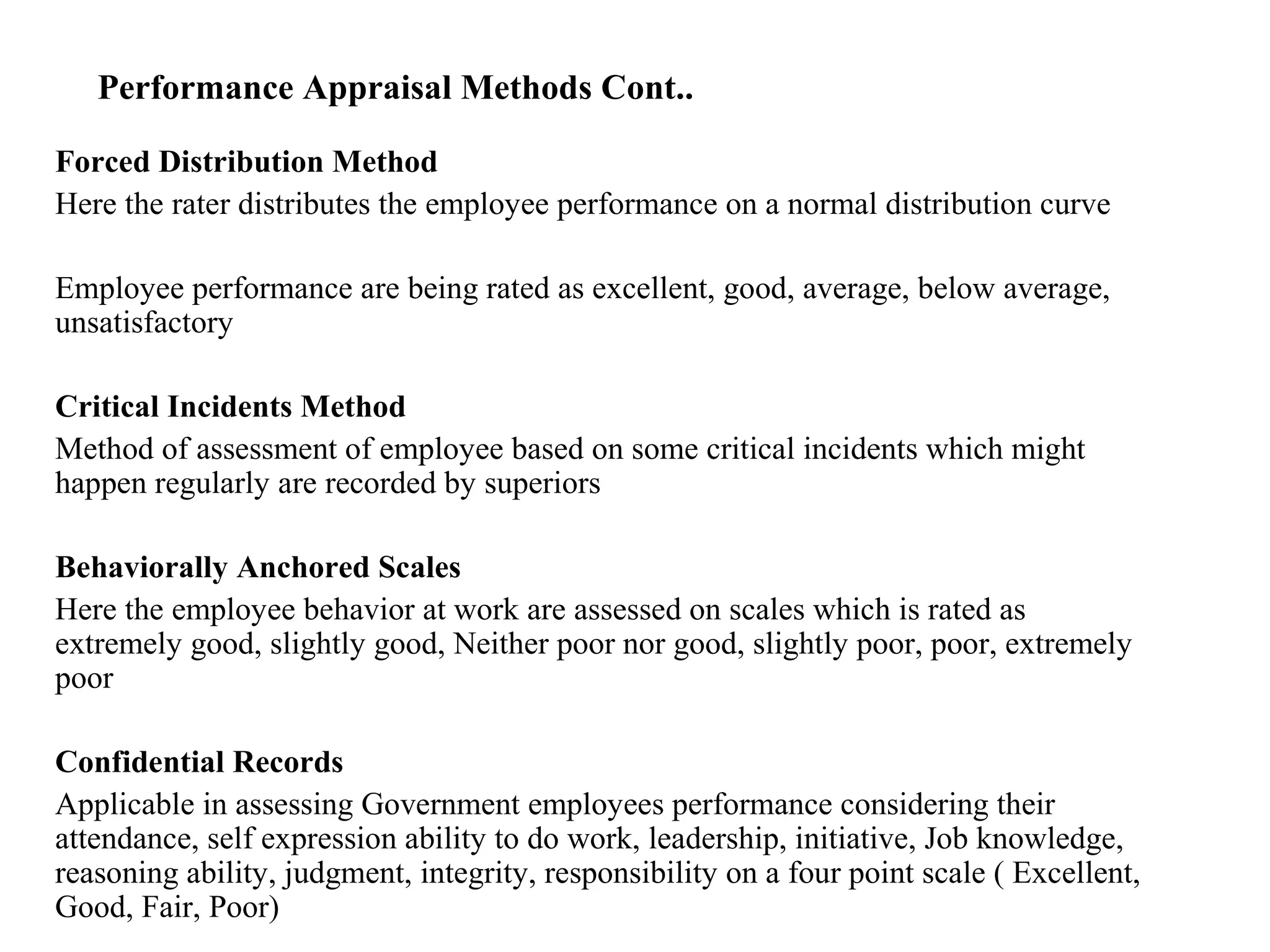 Performance appraisal methods | PPT