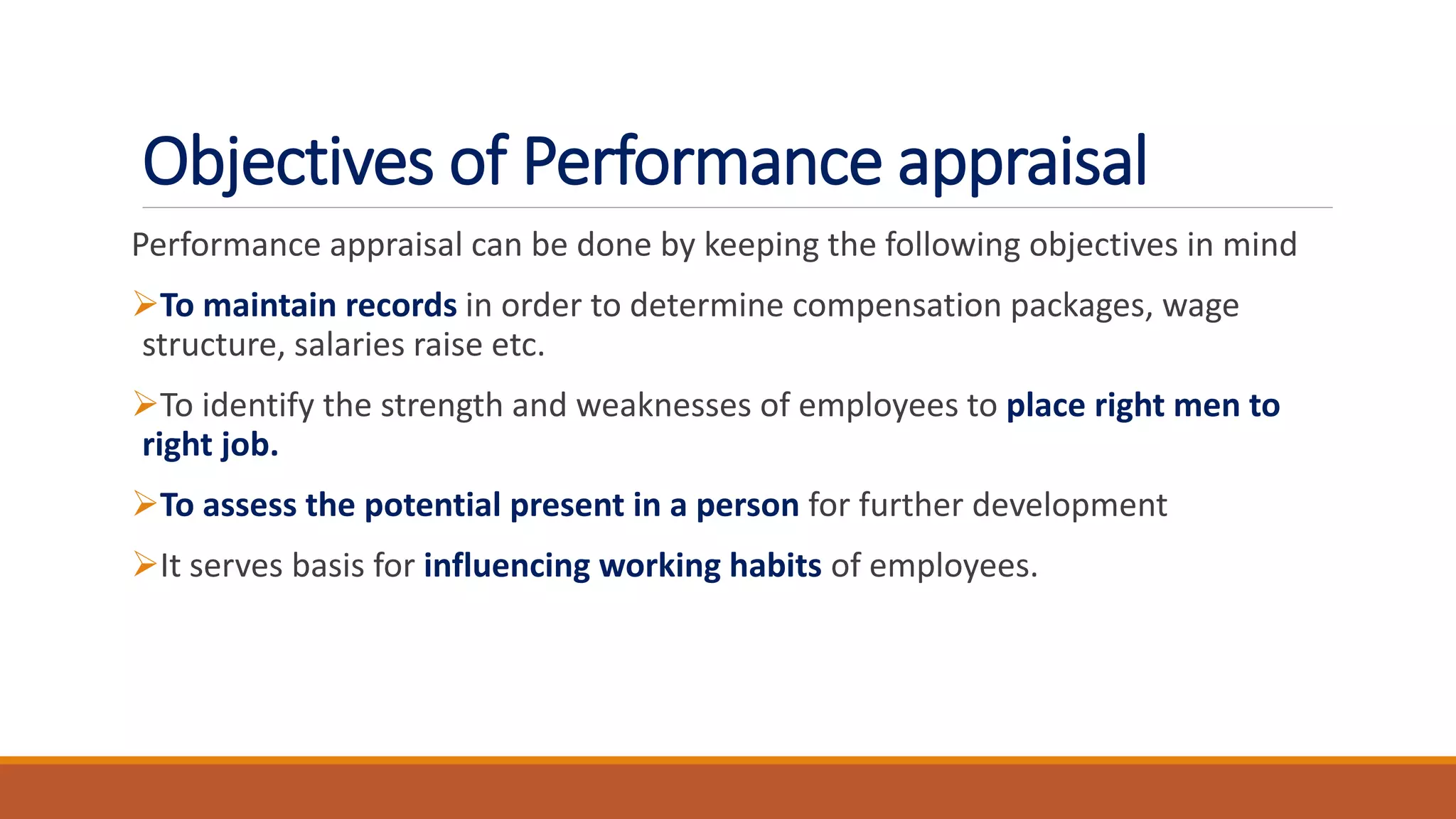 Performance Appraisal Methods Ppt