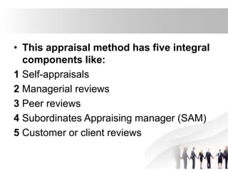 PERFORMANCE APPRAISAL METHODS 2.pptx | Free Download
