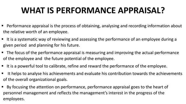 Performance Appraisal of Teachers (PAT) - Najma Kazi | PPTX ...