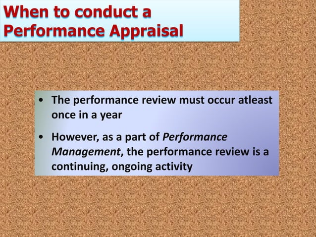 Performance appraisal ppt | PPTX